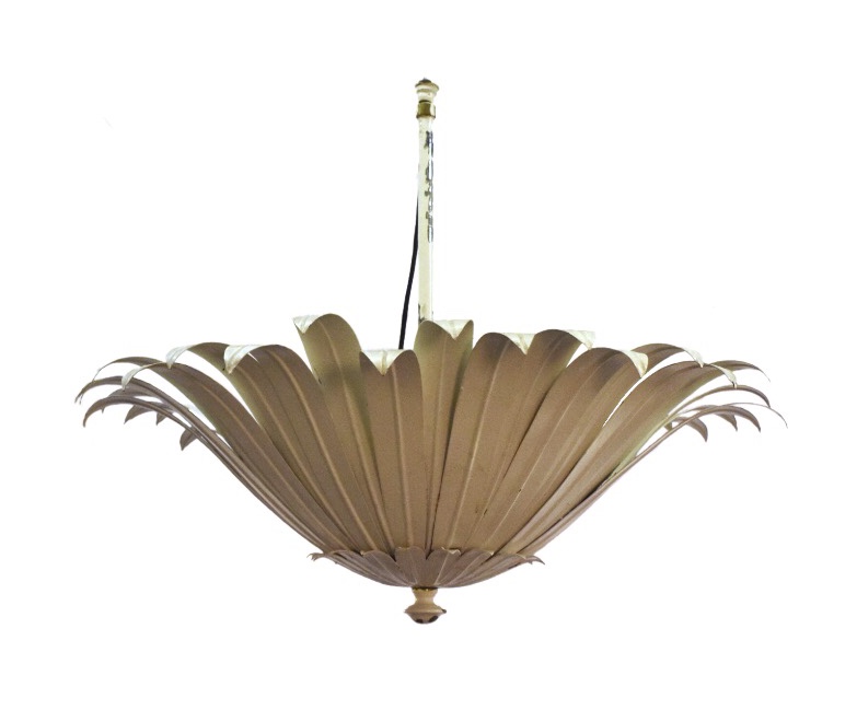 Mid Century Metal Flower Light - Aardvark Antiques