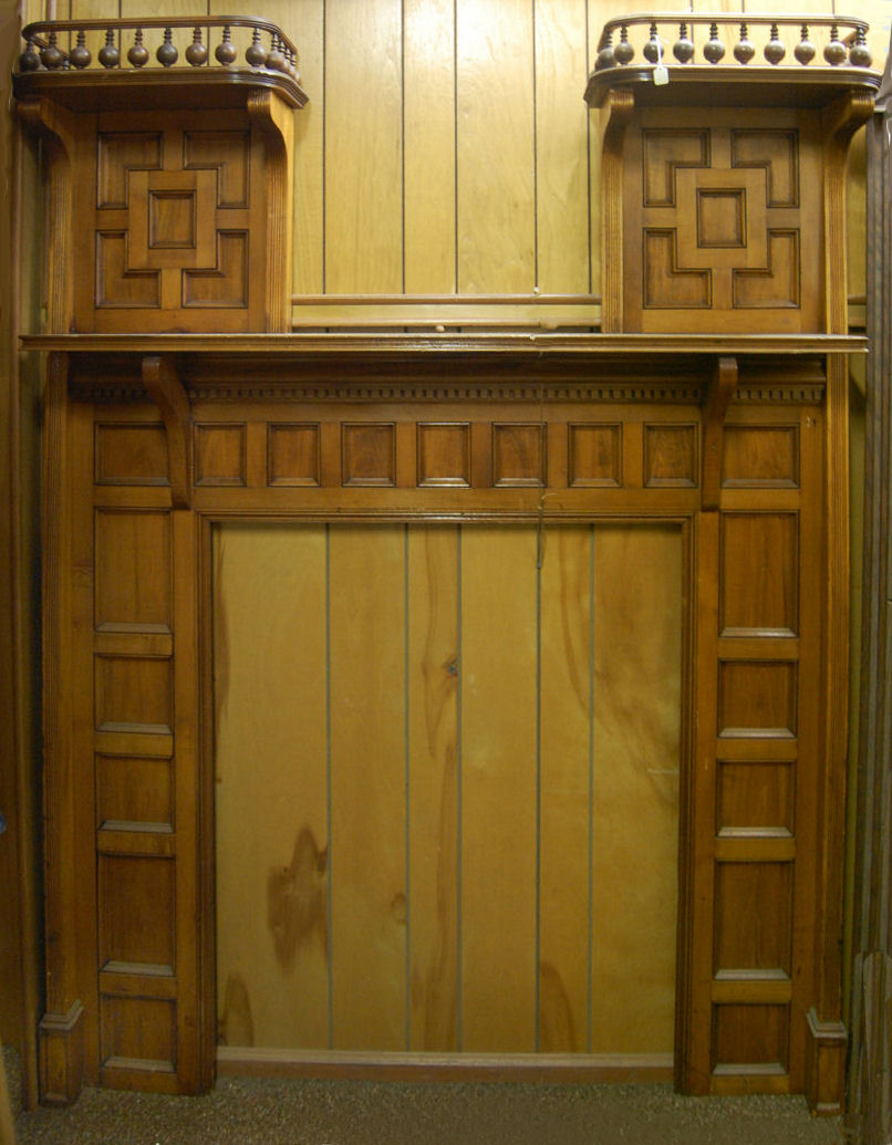 Wood Panel Mantelpiece - Aardvark Antiques