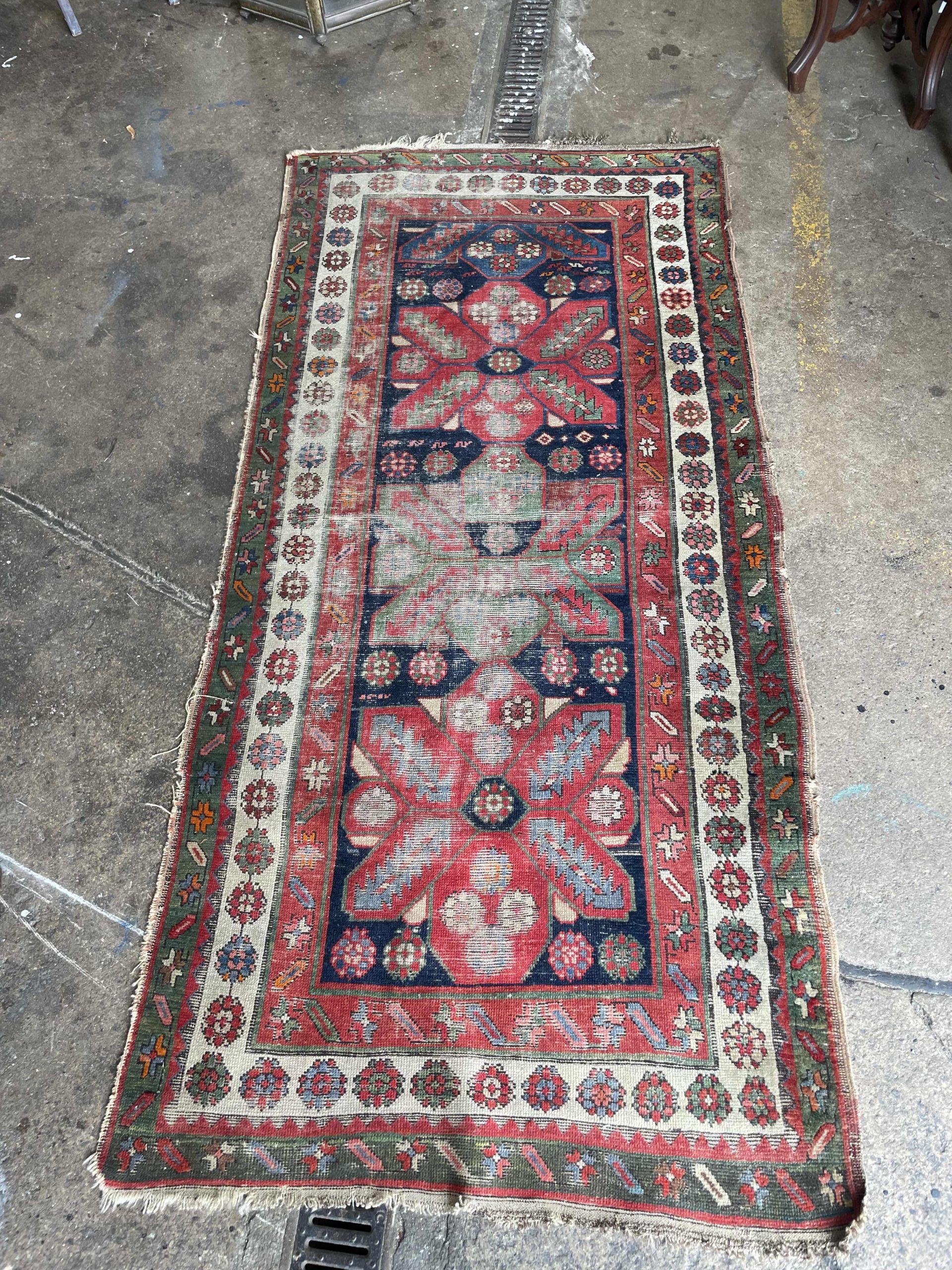 Turkish Wool Rug Runner - Aardvark Antiques