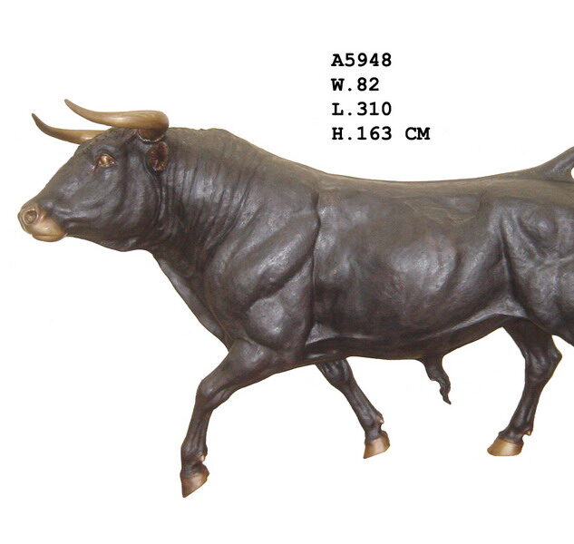 Bronze Bulls - Aardvark Antiques